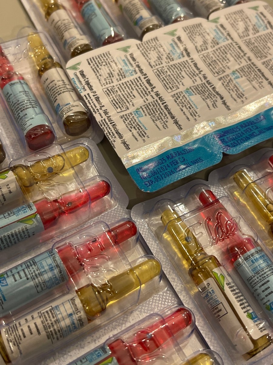 B12 2500mcg High Dose, Vitamin C, Folic Acid & Niacinamide Injection ...