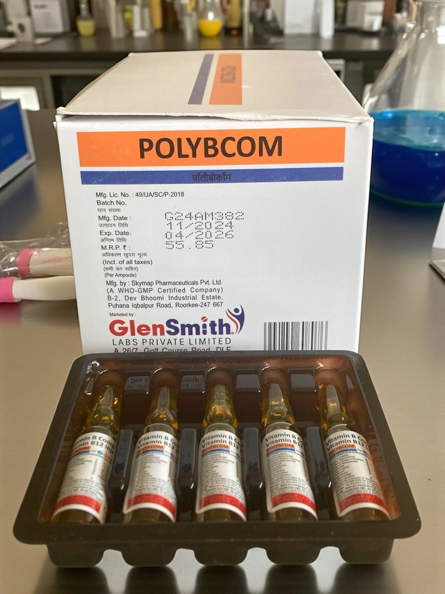 Vitamin B Complex B1, B2, B3, B5 & B12 Injection 5x2ml | IM / IV ...